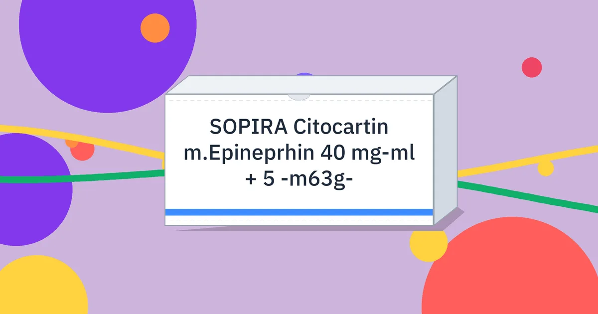 Symbolbild: Packung mit der Aufschrift SOPIRA Citocartin m.Epineprhin 40 mg-ml + 5 -m63g- (PZN 06587294) – Verfügbarkeit und Bezug in Apotheken in Frankfurt am Main
