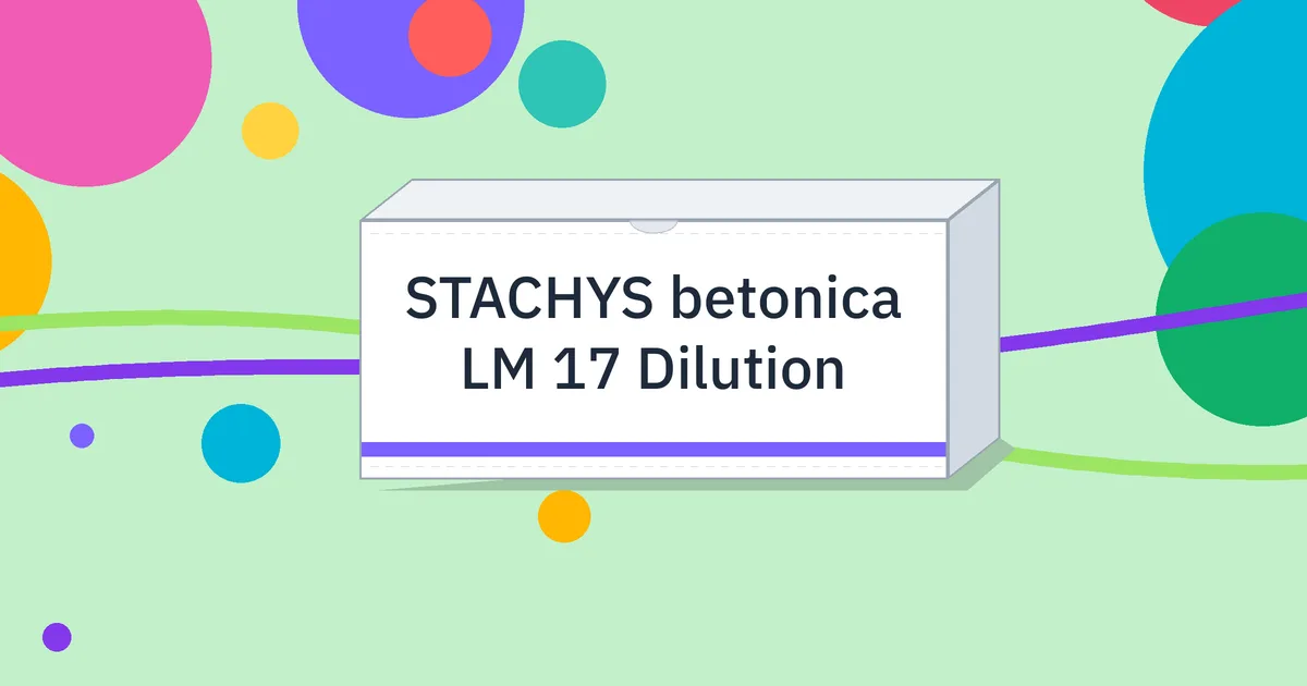 Symbolbild: Packung mit der Aufschrift STACHYS betonica LM 17 Dilution (PZN 13683791) – Verfügbarkeit und Bezug in Apotheken in Frankfurt am Main