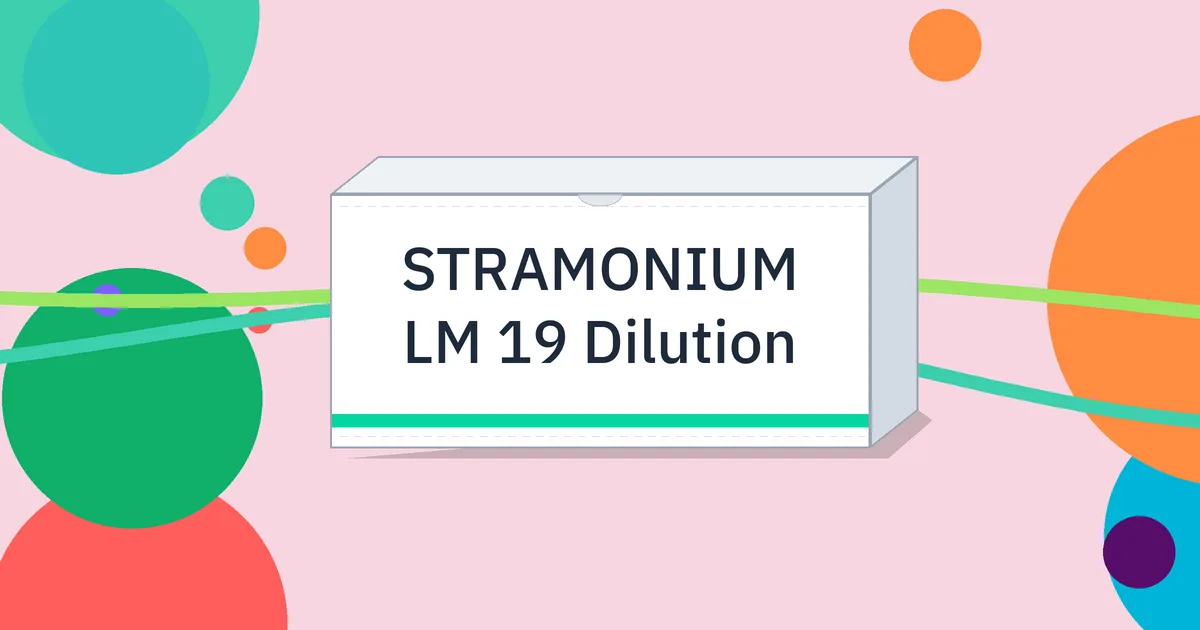 Symbolbild: Packung mit der Aufschrift STRAMONIUM LM 19 Dilution (PZN 13201912) – Verfügbarkeit und Bezug in Apotheken in Frankfurt am Main
