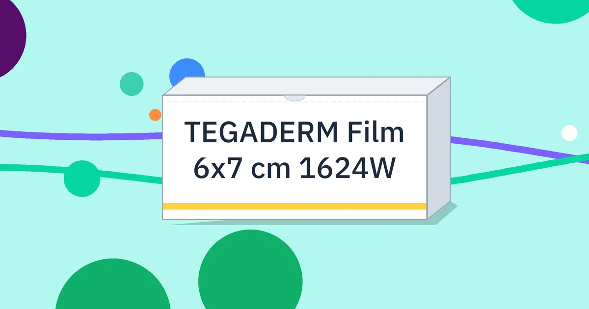 Symbolbild: Packung mit der Aufschrift TEGADERM Film 6x7 cm 1624W (PZN 11646946) – Verfügbarkeit und Bezug in Apotheken in Frankfurt am Main