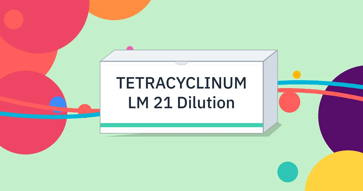 Symbolbild: Packung mit der Aufschrift TETRACYCLINUM LM 21 Dilution (PZN 13689233) – Verfügbarkeit und Bezug in Apotheken in Frankfurt am Main