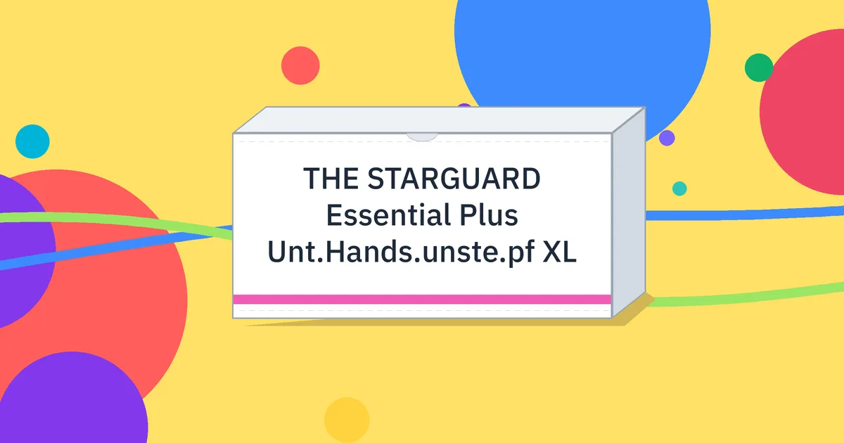Symbolbild: Packung mit der Aufschrift THE STARGUARD Essential Plus Unt.Hands.unste.pf XL (PZN 19957255) – Verfügbarkeit und Bezug in Apotheken in Frankfurt am Main