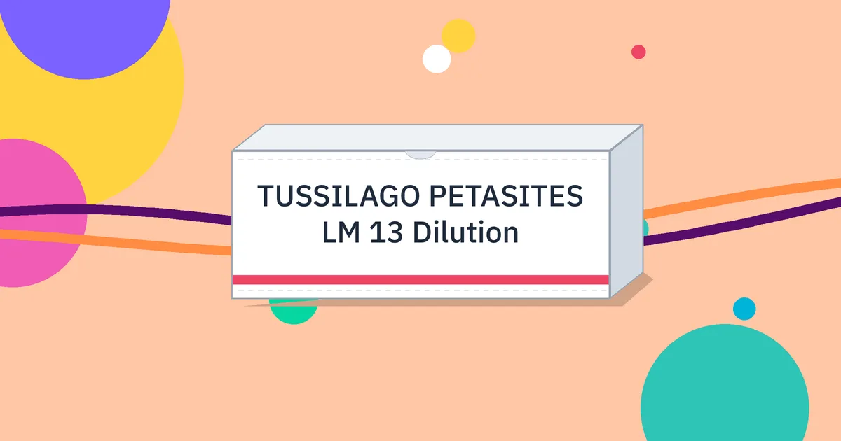 Symbolbild: Packung mit der Aufschrift TUSSILAGO PETASITES LM 13 Dilution (PZN 13254334) – Verfügbarkeit und Bezug in Apotheken in Frankfurt am Main