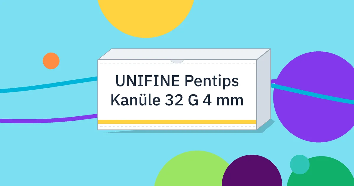 Symbolbild: Packung mit der Aufschrift UNIFINE Pentips Kanüle 32 G 4 mm (PZN 14415070) – Verfügbarkeit und Bezug in Apotheken in Frankfurt am Main