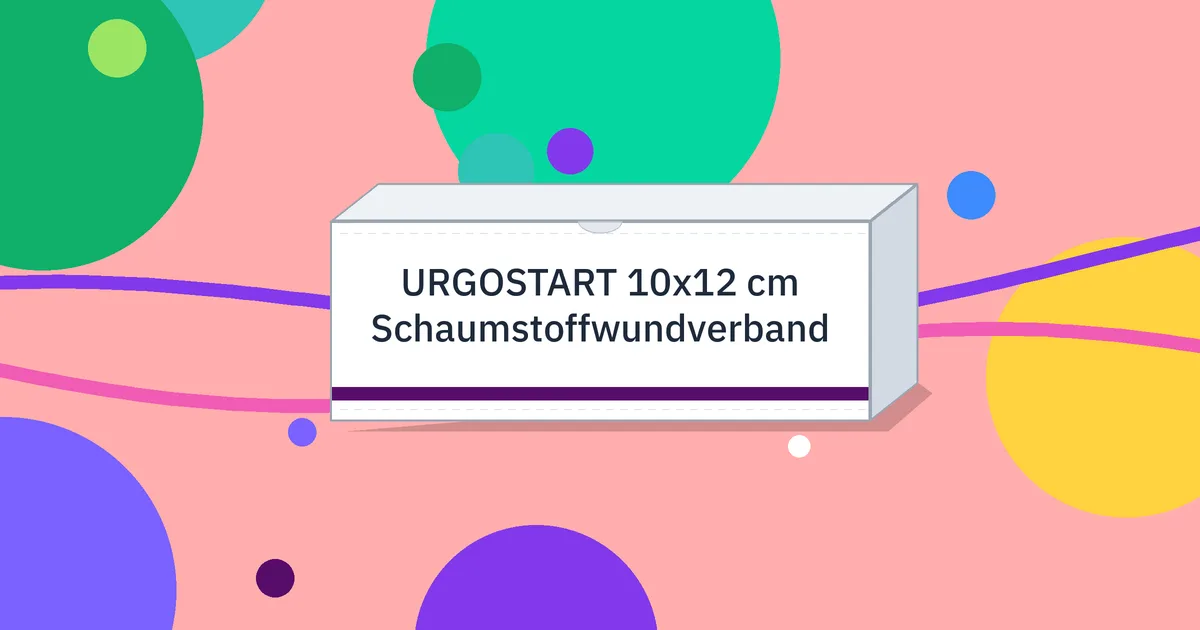 Symbolbild: Packung mit der Aufschrift URGOSTART 10x12 cm Schaumstoffwundverband (PZN 17859152) – Verfügbarkeit und Bezug in Apotheken in Frankfurt am Main