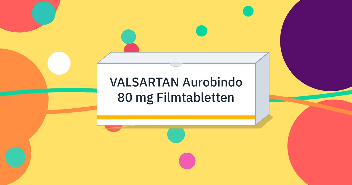 Symbolbild: Packung mit der Aufschrift VALSARTAN Aurobindo 80 mg Filmtabletten (PZN 18429086) – Verfügbarkeit und Bezug in Apotheken in Frankfurt am Main