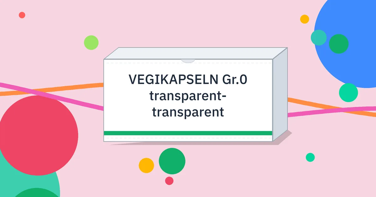 Symbolbild: Packung mit der Aufschrift VEGIKAPSELN Gr.0 transparent-transparent (PZN 17858135) – Verfügbarkeit und Bezug in Apotheken in Frankfurt am Main