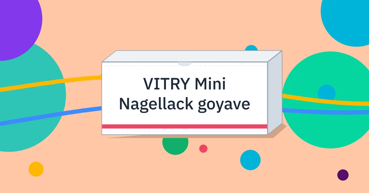 Symbolbild: Packung mit der Aufschrift VITRY Mini Nagellack goyave (PZN 11298646) – Verfügbarkeit und Bezug in Apotheken in Frankfurt am Main