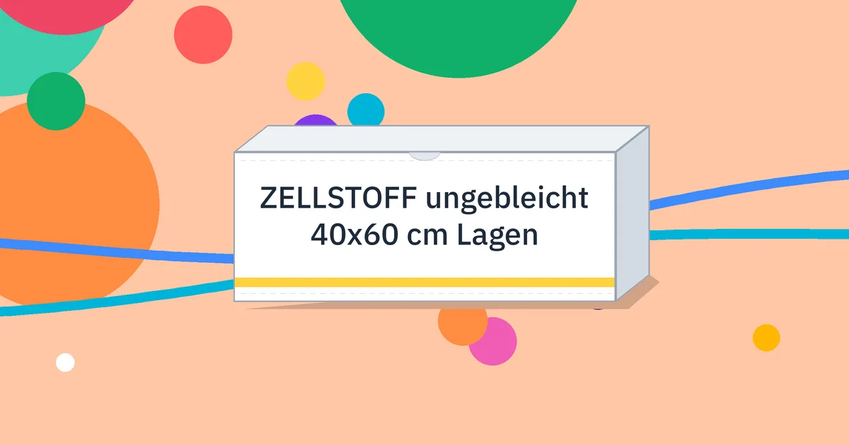 Symbolbild: Packung mit der Aufschrift ZELLSTOFF ungebleicht 40x60 cm Lagen (PZN 05490718) – Verfügbarkeit und Bezug in Apotheken in Frankfurt am Main