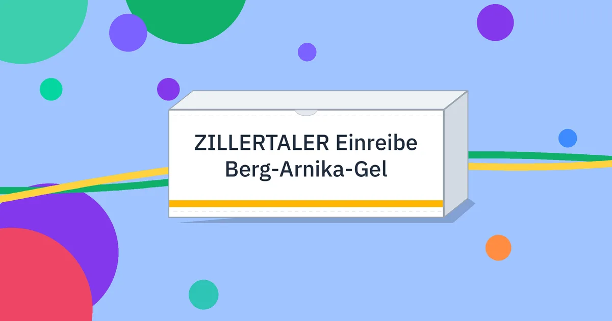 Symbolbild: Packung mit der Aufschrift ZILLERTALER Einreibe Berg-Arnika-Gel (PZN 00146991) – Verfügbarkeit und Bezug in Apotheken in Frankfurt am Main