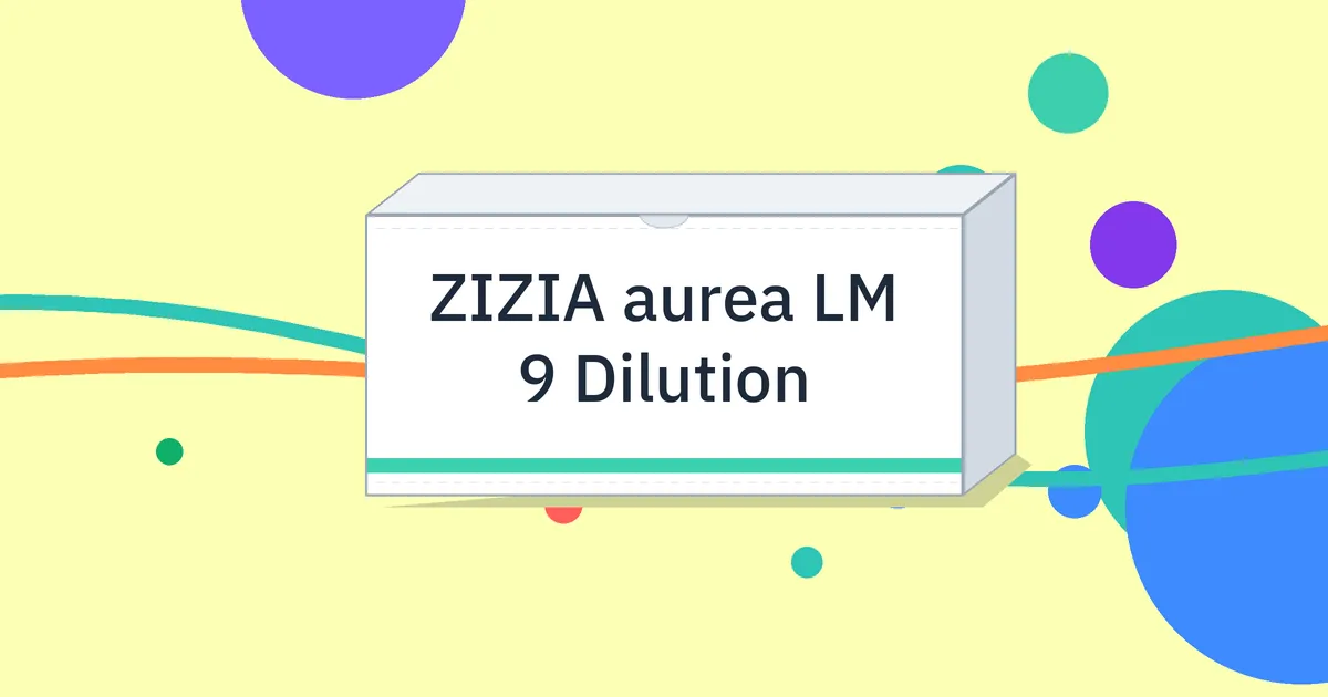 Symbolbild: Packung mit der Aufschrift ZIZIA aurea LM 9 Dilution (PZN 13303481) – Verfügbarkeit und Bezug in Apotheken in Frankfurt am Main