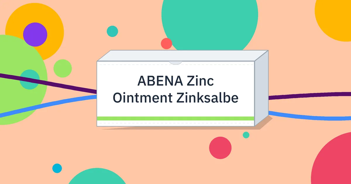 Symbolbild: Packung mit der Aufschrift ABENA Zinc Ointment Zinksalbe (PZN 17421763) – Verfügbarkeit und Bezug in Apotheken in Frankfurt am Main