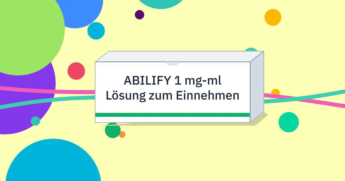 Symbolbild: Packung mit der Aufschrift ABILIFY 1 mg-ml Lösung zum Einnehmen (PZN 09671457) – Verfügbarkeit und Bezug in Apotheken in Frankfurt am Main