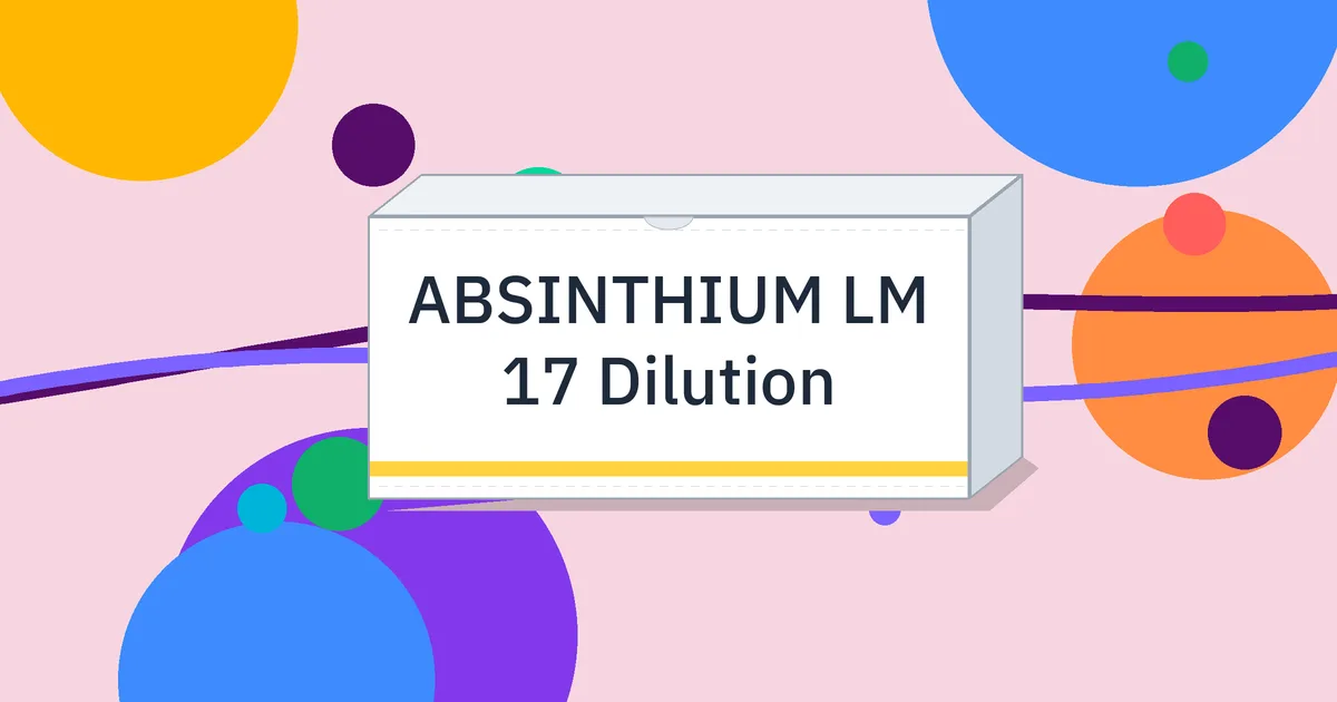 Symbolbild: Packung mit der Aufschrift ABSINTHIUM LM 17 Dilution (PZN 13261512) – Verfügbarkeit und Bezug in Apotheken in Frankfurt am Main