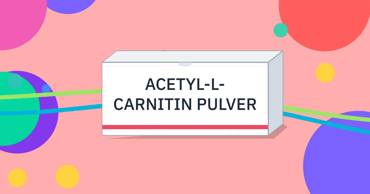 Symbolbild: Packung mit der Aufschrift ACETYL-L-CARNITIN PULVER (PZN 19307445) – Verfügbarkeit und Bezug in Apotheken in Frankfurt am Main