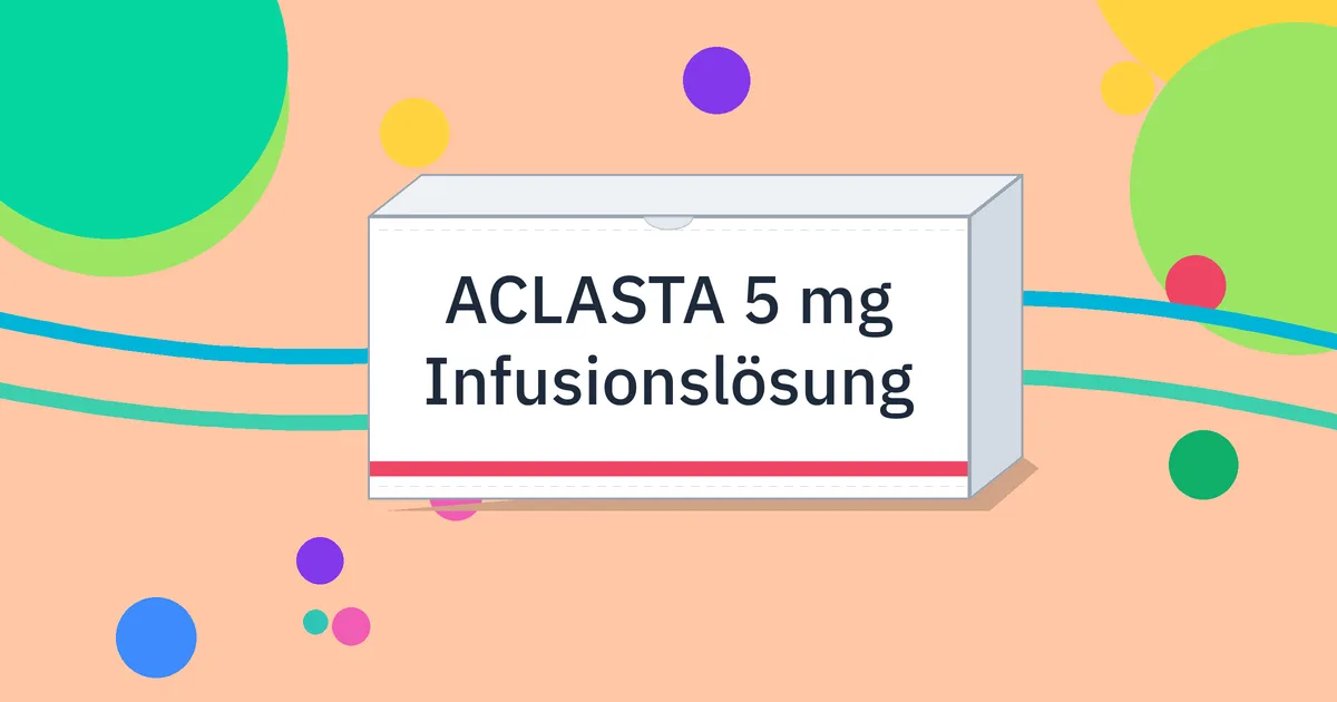 Symbolbild: Packung mit der Aufschrift ACLASTA 5 mg Infusionslösung (PZN 09166943) – Verfügbarkeit und Bezug in Apotheken in Frankfurt am Main