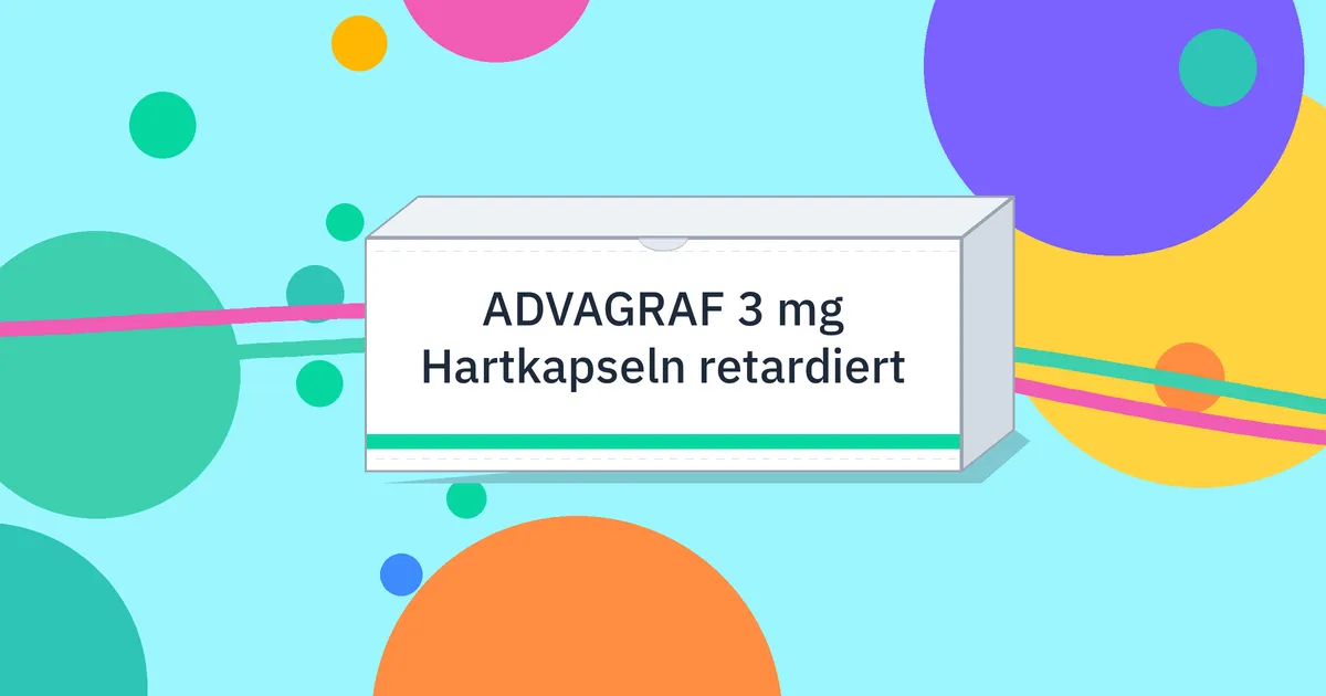 Symbolbild: Packung mit der Aufschrift ADVAGRAF 3 mg Hartkapseln retardiert (PZN 14357852) – Verfügbarkeit und Bezug in Apotheken in Frankfurt am Main