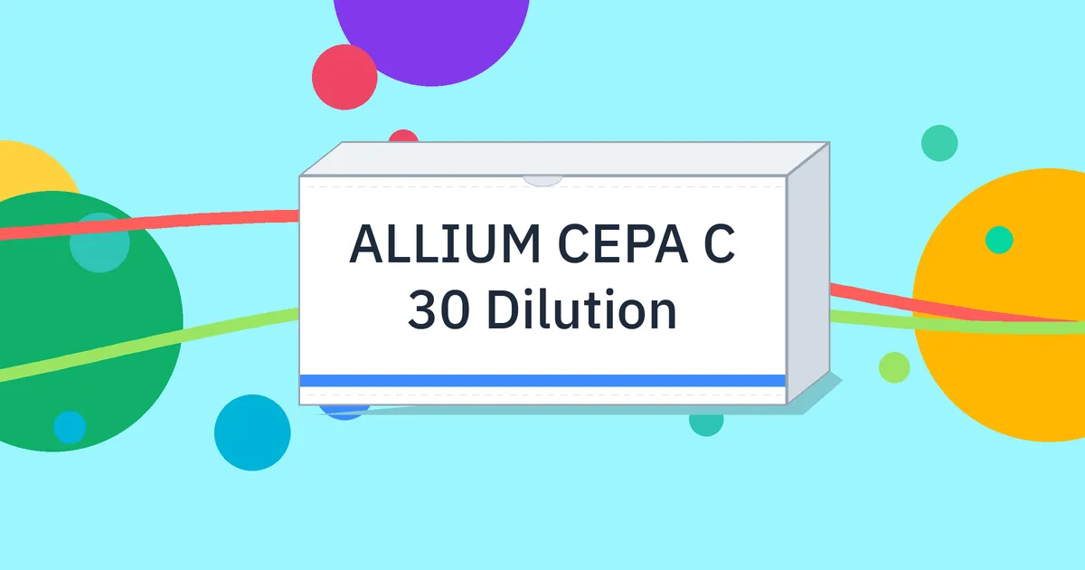 Symbolbild: Packung mit der Aufschrift ALLIUM CEPA C 30 Dilution (PZN 07158081) – Verfügbarkeit und Bezug in Apotheken in Frankfurt am Main