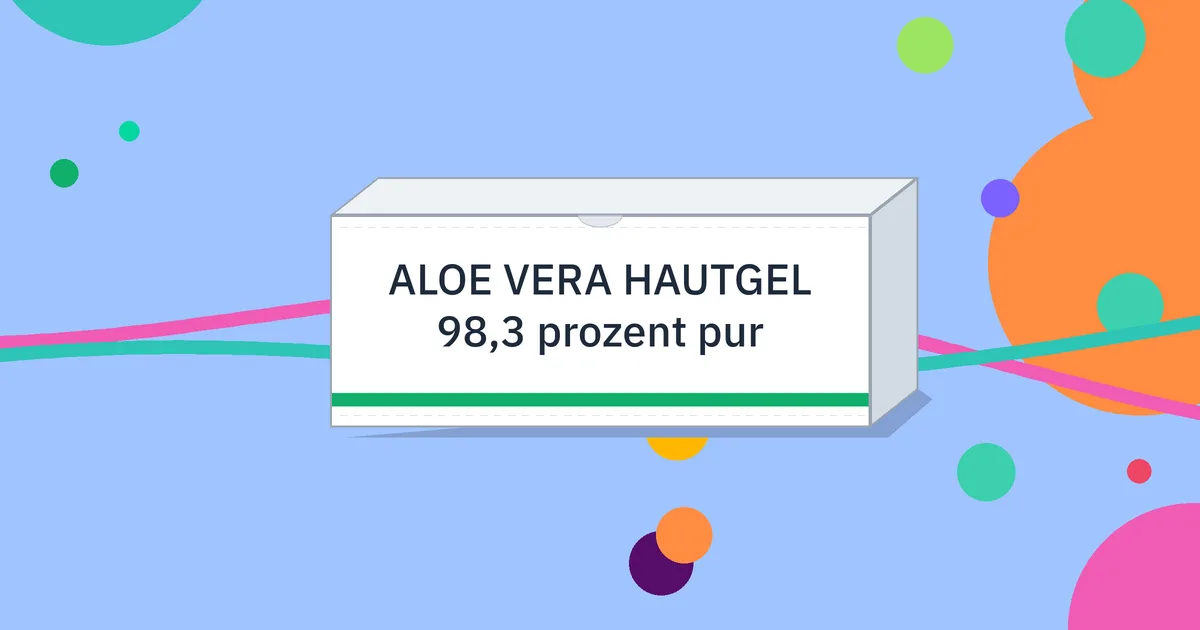 Symbolbild: Packung mit der Aufschrift ALOE VERA HAUTGEL 98,3 prozent pur (PZN 12472750) – Verfügbarkeit und Bezug in Apotheken in Frankfurt am Main
