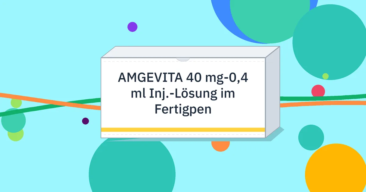 Symbolbild: Packung mit der Aufschrift AMGEVITA 40 mg-0,4 ml Inj.-Lösung im Fertigpen (PZN 19449263) – Verfügbarkeit und Bezug in Apotheken in Frankfurt am Main
