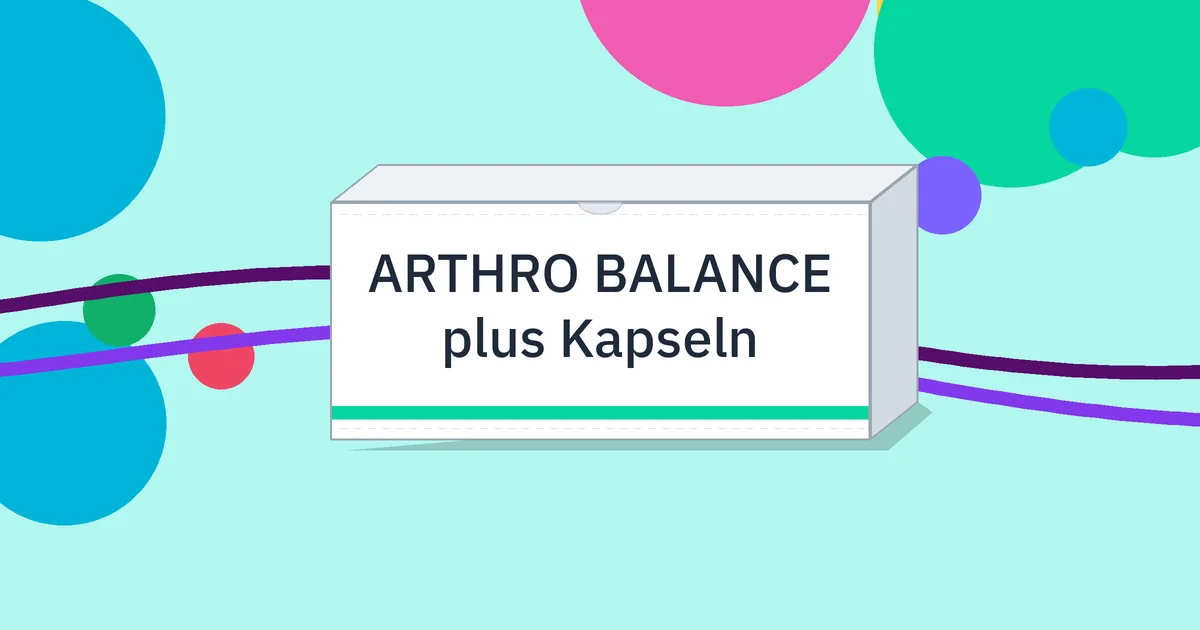 Symbolbild: Packung mit der Aufschrift ARTHRO BALANCE plus Kapseln (PZN 20223860) – Verfügbarkeit und Bezug in Apotheken in Frankfurt am Main