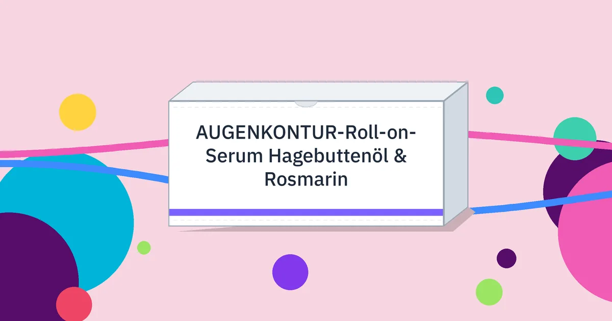Symbolbild: Packung mit der Aufschrift AUGENKONTUR-Roll-on-Serum Hagebuttenöl & Rosmarin (PZN 20381754) – Verfügbarkeit und Bezug in Apotheken in Frankfurt am Main