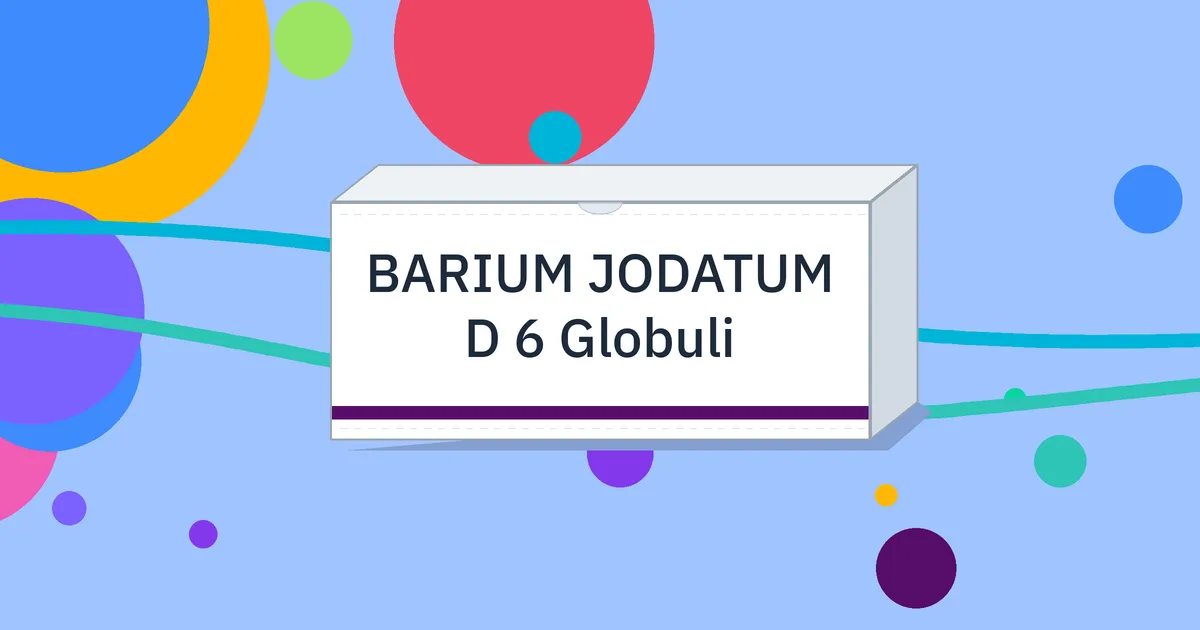 Symbolbild: Packung mit der Aufschrift BARIUM JODATUM D 6 Globuli (PZN 04206810) – Verfügbarkeit und Bezug in Apotheken in Frankfurt am Main