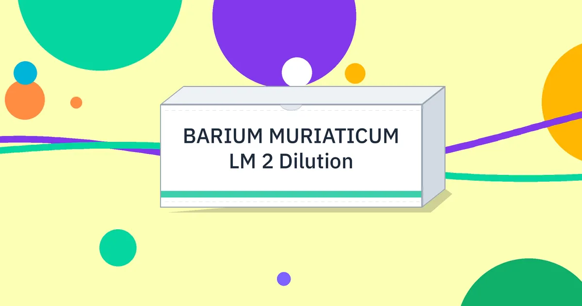 Symbolbild: Packung mit der Aufschrift BARIUM MURIATICUM LM 2 Dilution (PZN 12790177) – Verfügbarkeit und Bezug in Apotheken in Frankfurt am Main