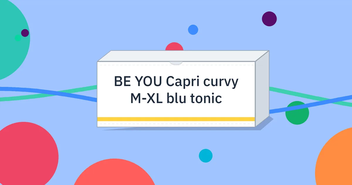 Symbolbild: Packung mit der Aufschrift BE YOU Capri curvy M-XL blu tonic (PZN 19722204) – Verfügbarkeit und Bezug in Apotheken in Frankfurt am Main