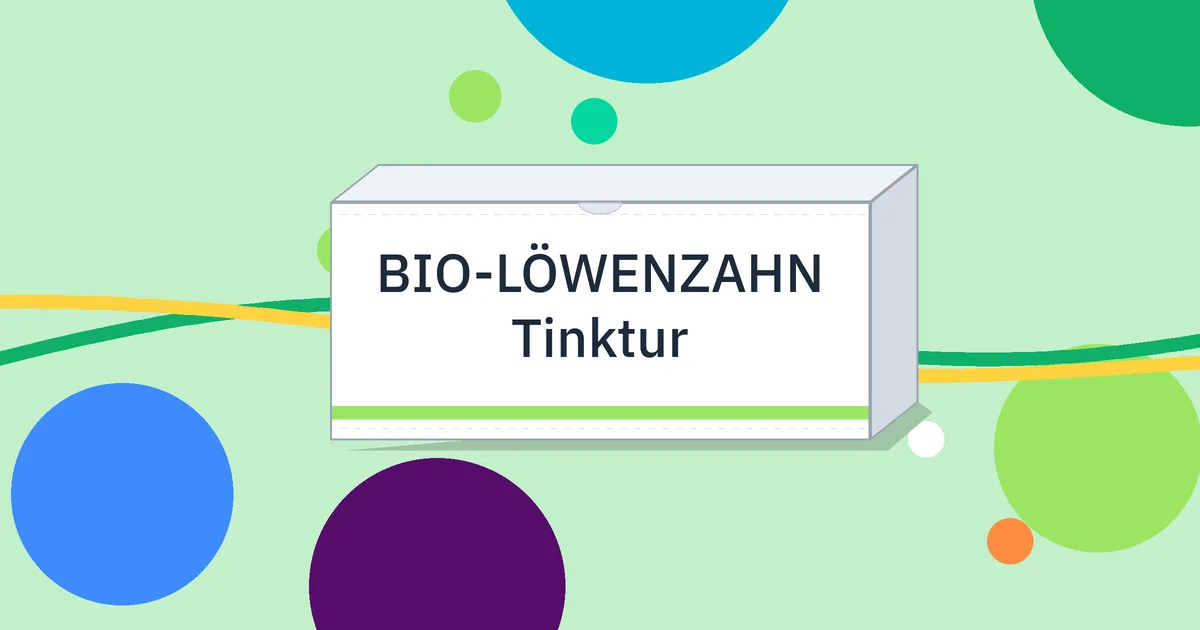 Symbolbild: Packung mit der Aufschrift BIO-LÖWENZAHN Tinktur (PZN 18804176) – Verfügbarkeit und Bezug in Apotheken in Frankfurt am Main