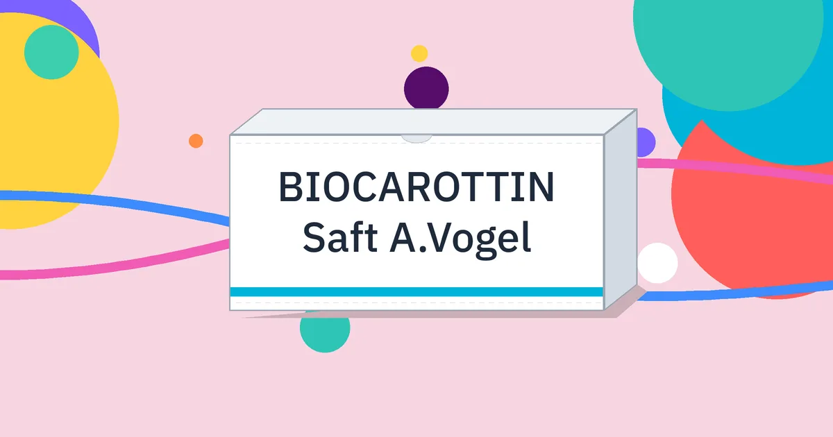 Symbolbild: Packung mit der Aufschrift BIOCAROTTIN Saft A.Vogel (PZN 03179577) – Verfügbarkeit und Bezug in Apotheken in Frankfurt am Main