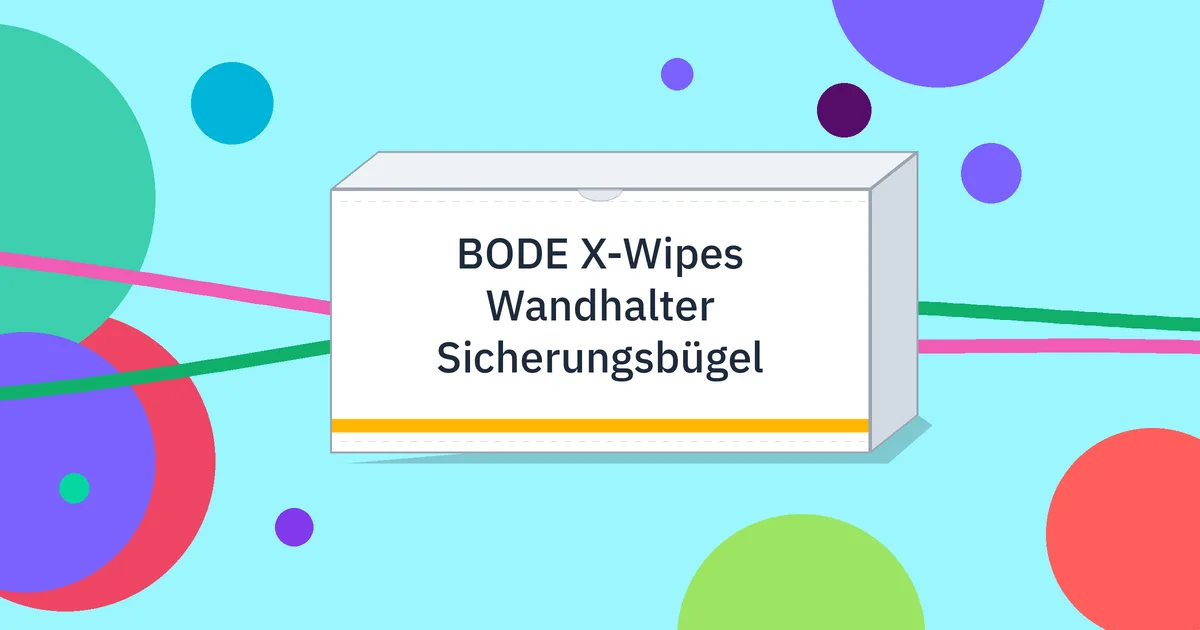 Symbolbild: Packung mit der Aufschrift BODE X-Wipes Wandhalter Sicherungsbügel (PZN 14442109) – Verfügbarkeit und Bezug in Apotheken in Frankfurt am Main