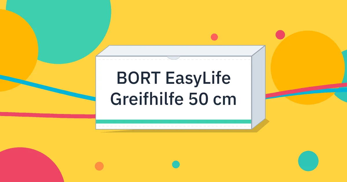 Symbolbild: Packung mit der Aufschrift BORT EasyLife Greifhilfe 50 cm (PZN 00945717) – Verfügbarkeit und Bezug in Apotheken in Frankfurt am Main