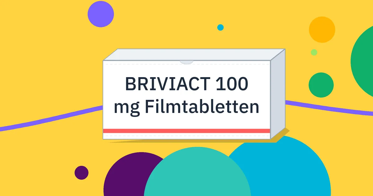 Symbolbild: Packung mit der Aufschrift BRIVIACT 100 mg Filmtabletten (PZN 12482613) – Verfügbarkeit und Bezug in Apotheken in Frankfurt am Main