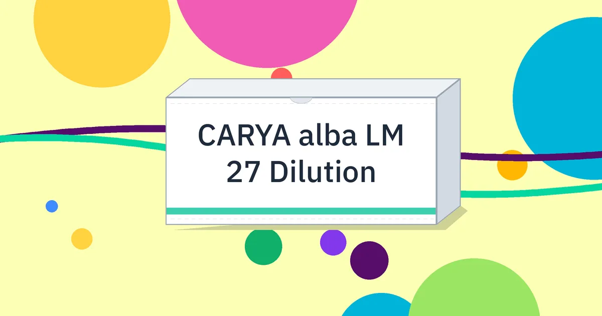 Symbolbild: Packung mit der Aufschrift CARYA alba LM 27 Dilution (PZN 13431658) – Verfügbarkeit und Bezug in Apotheken in Frankfurt am Main