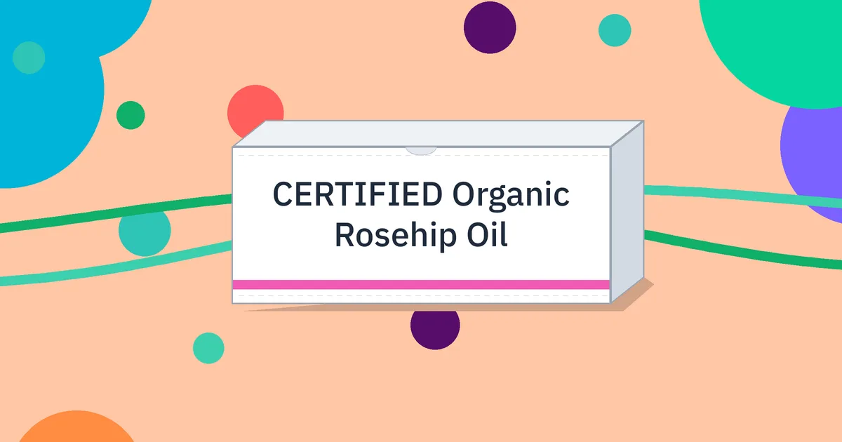 Symbolbild: Packung mit der Aufschrift CERTIFIED Organic Rosehip Oil (PZN 18772743) – Verfügbarkeit und Bezug in Apotheken in Frankfurt am Main