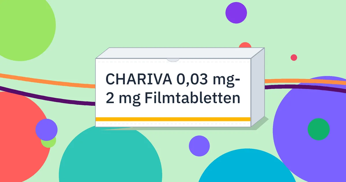 Symbolbild: Packung mit der Aufschrift CHARIVA 0,03 mg-2 mg Filmtabletten (PZN 05373881) – Verfügbarkeit und Bezug in Apotheken in Frankfurt am Main