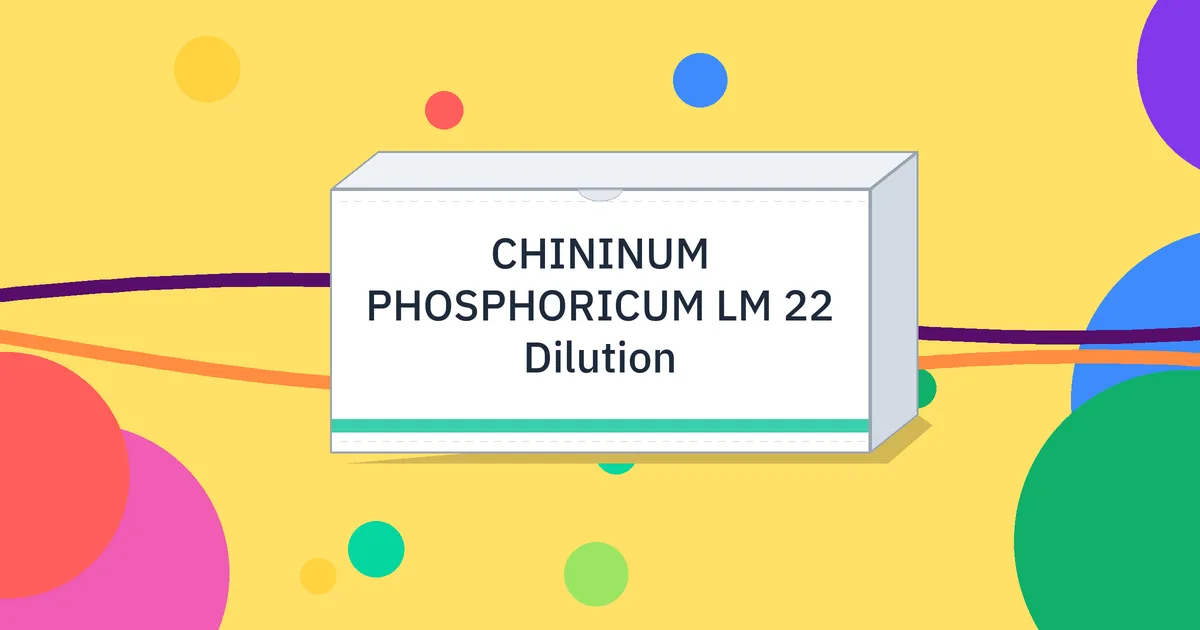 Symbolbild: Packung mit der Aufschrift CHININUM PHOSPHORICUM LM 22 Dilution (PZN 15867213) – Verfügbarkeit und Bezug in Apotheken in Frankfurt am Main