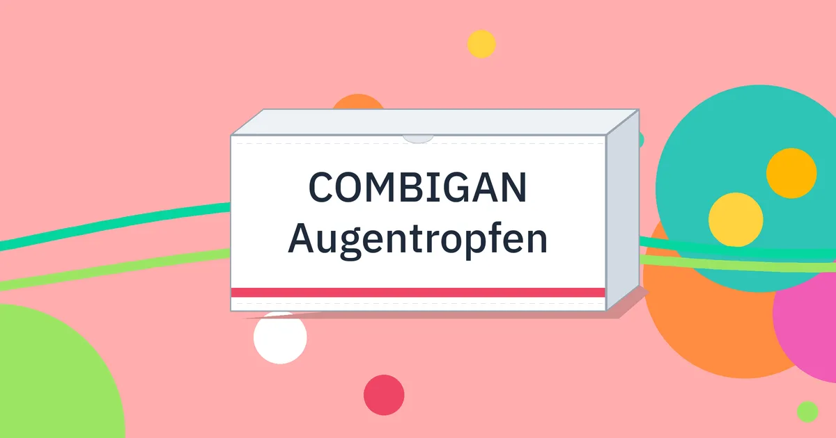 Symbolbild: Packung mit der Aufschrift COMBIGAN Augentropfen (PZN 06731667) – Verfügbarkeit und Bezug in Apotheken in Frankfurt am Main
