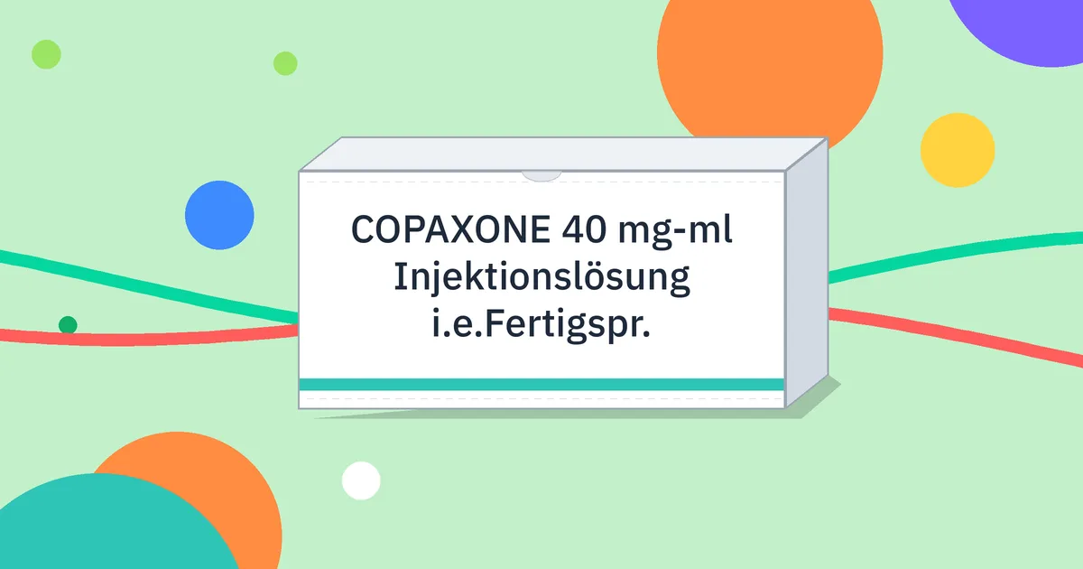Symbolbild: Packung mit der Aufschrift COPAXONE 40 mg-ml Injektionslösung i.e.Fertigspr. (PZN 12389256) – Verfügbarkeit und Bezug in Apotheken in Frankfurt am Main