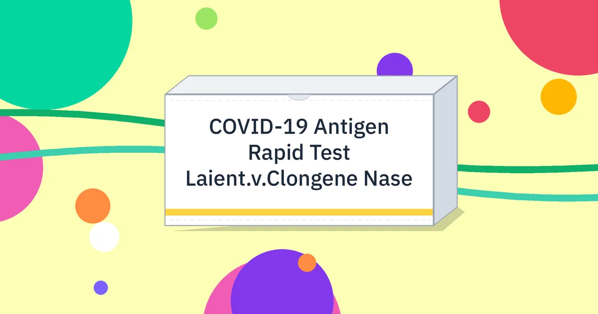 Symbolbild: Packung mit der Aufschrift COVID-19 Antigen Rapid Test Laient.v.Clongene Nase (PZN 17568325) – Verfügbarkeit und Bezug in Apotheken in Frankfurt am Main