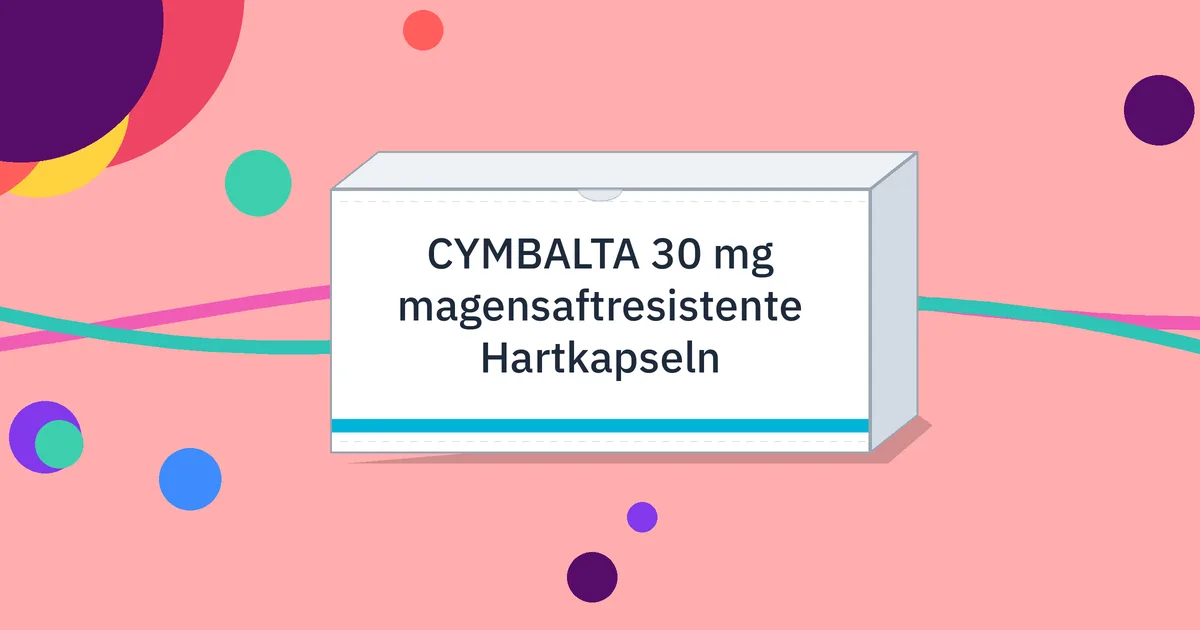 Symbolbild: Packung mit der Aufschrift CYMBALTA 30 mg magensaftresistente Hartkapseln (PZN 15612447) – Verfügbarkeit und Bezug in Apotheken in Frankfurt am Main