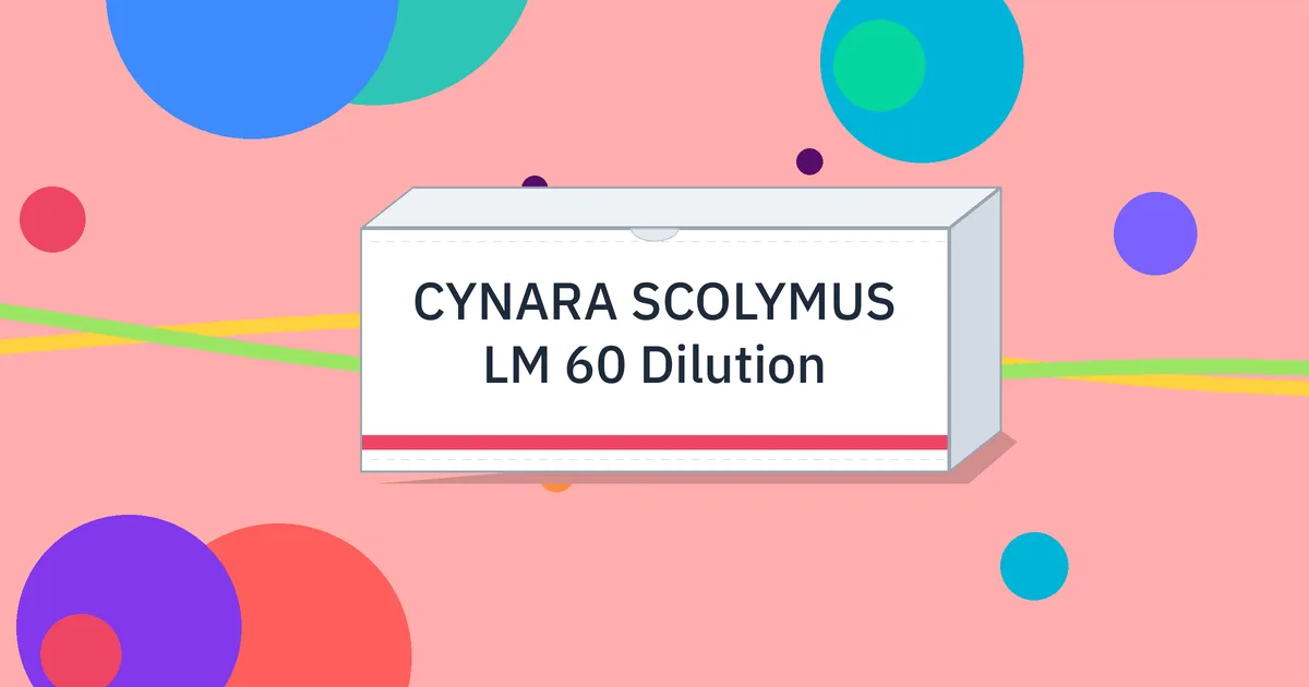 Symbolbild: Packung mit der Aufschrift CYNARA SCOLYMUS LM 60 Dilution (PZN 13459846) – Verfügbarkeit und Bezug in Apotheken in Frankfurt am Main