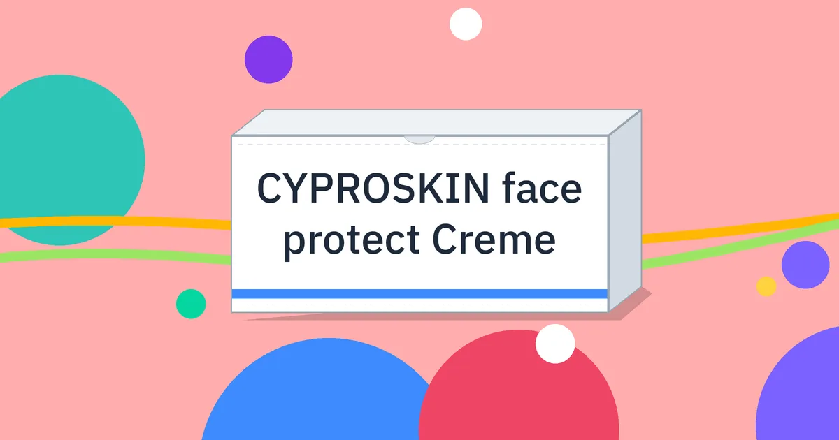Symbolbild: Packung mit der Aufschrift CYPROSKIN face protect Creme (PZN 10286718) – Verfügbarkeit und Bezug in Apotheken in Frankfurt am Main