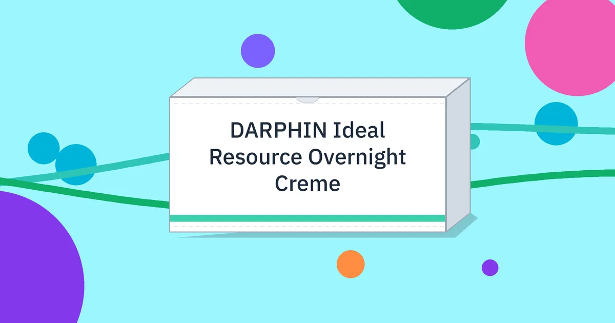 Symbolbild: Packung mit der Aufschrift DARPHIN Ideal Resource Overnight Creme (PZN 10122891) – Verfügbarkeit und Bezug in Apotheken in Frankfurt am Main