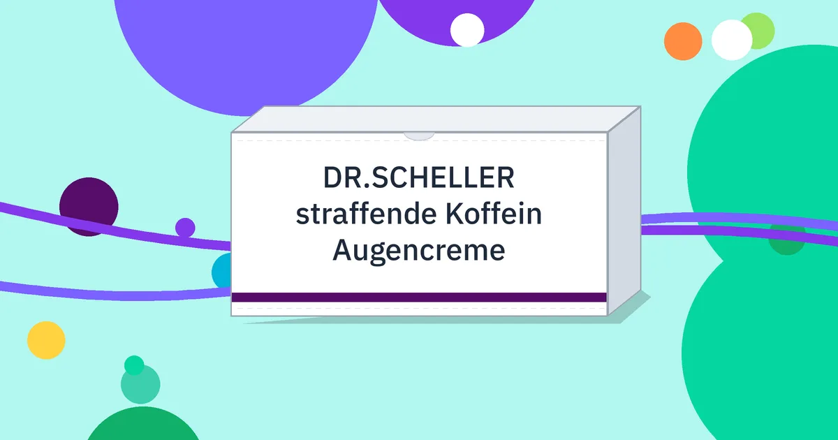 Symbolbild: Packung mit der Aufschrift DR.SCHELLER straffende Koffein Augencreme (PZN 18271283) – Verfügbarkeit und Bezug in Apotheken in Frankfurt am Main