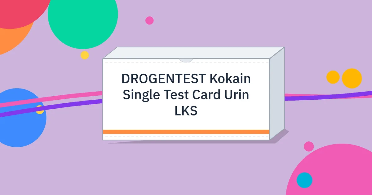 Symbolbild: Packung mit der Aufschrift DROGENTEST Kokain Single Test Card Urin LKS (PZN 04129133) – Verfügbarkeit und Bezug in Apotheken in Frankfurt am Main