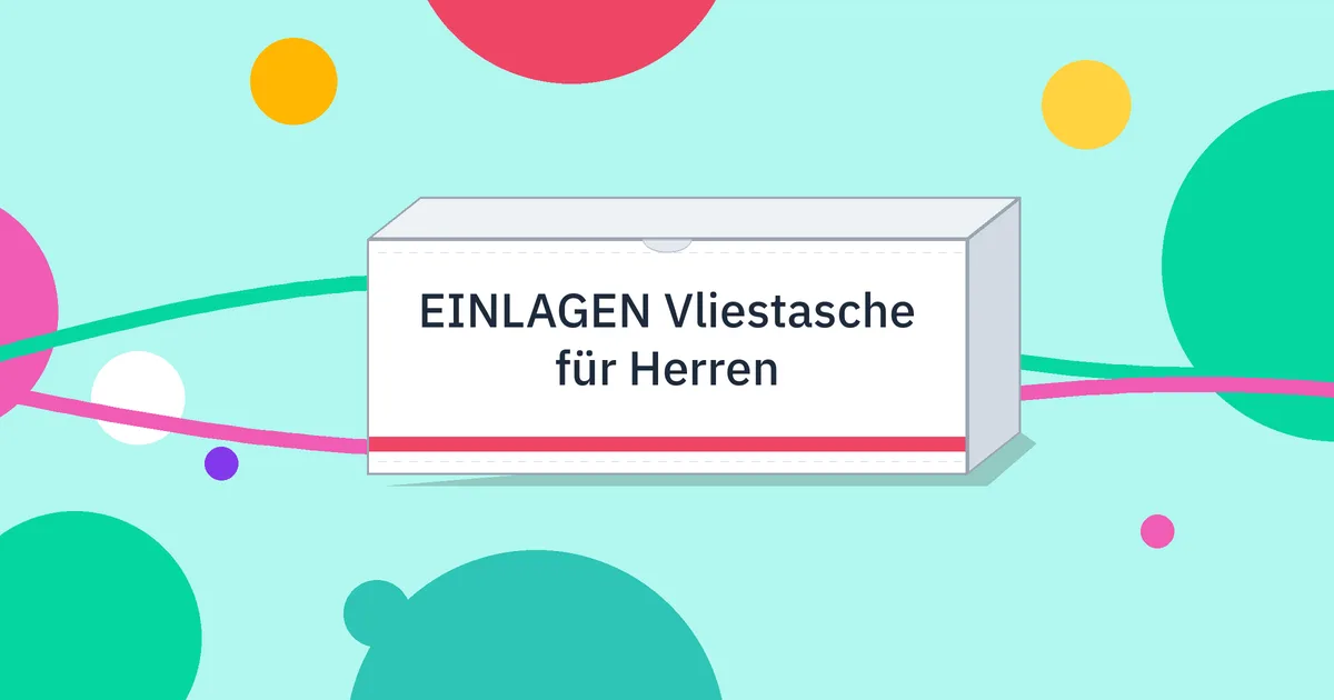 Symbolbild: Packung mit der Aufschrift EINLAGEN Vliestasche für Herren (PZN 00241040) – Verfügbarkeit und Bezug in Apotheken in Frankfurt am Main