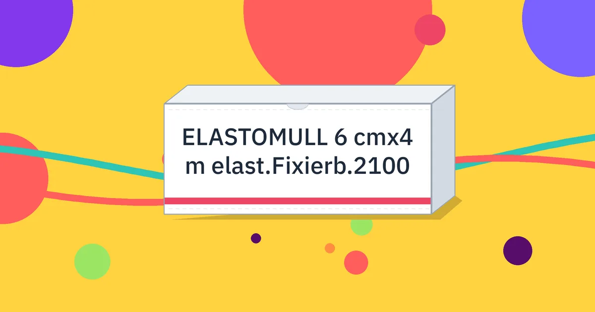 Symbolbild: Packung mit der Aufschrift ELASTOMULL 6 cmx4 m elast.Fixierb.2100 (PZN 03486196) – Verfügbarkeit und Bezug in Apotheken in Frankfurt am Main