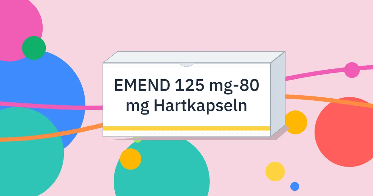 Symbolbild: Packung mit der Aufschrift EMEND 125 mg-80 mg Hartkapseln (PZN 02364404) – Verfügbarkeit und Bezug in Apotheken in Frankfurt am Main